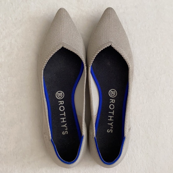 Rothy's | Shoes | Rothys The Point Knit Flats With Blue Halo 5 | Poshmark